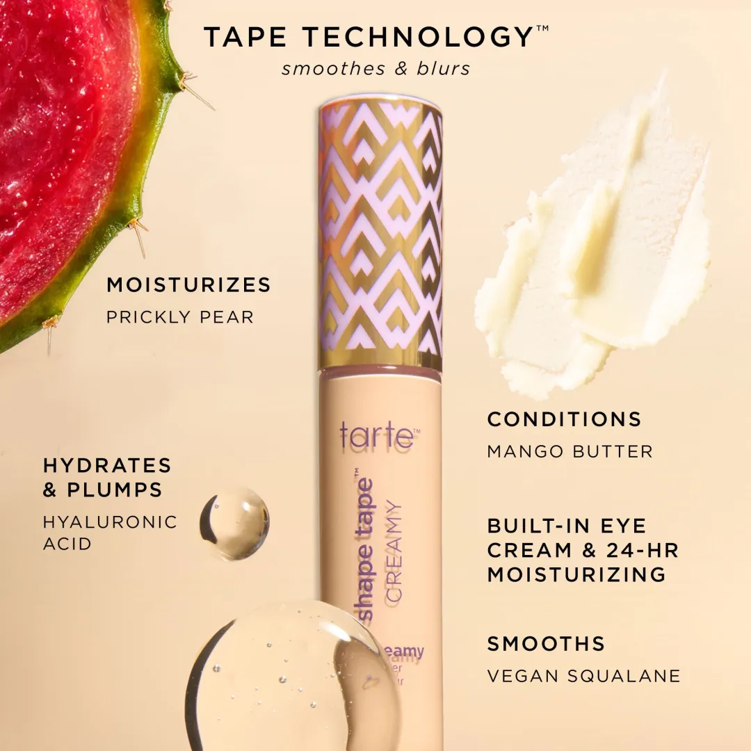 Tarte Cosmetics Shape Tape™ Creamy Concealer зволожуючий консилер для ...